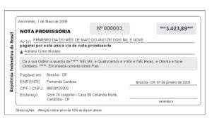 Formulário de Nota Promissória - Modelos para Impressão